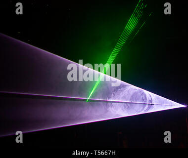 futuristic lights. Cyberpunk, Abstract lasers, Hi tech retro background ...