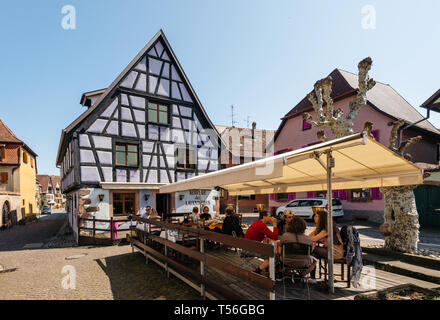 Beautiful Bergheim Restaurant Stock Photo - Alamy
