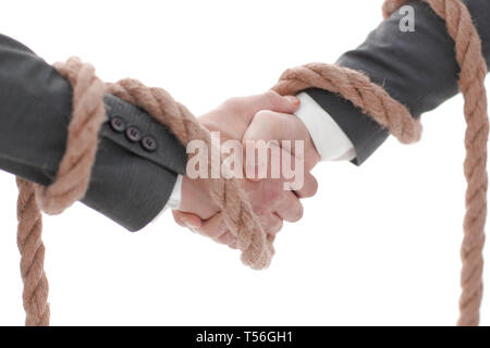 closeup .the associated handshake business partners Stock Photo - Alamy