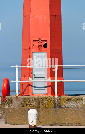 Harbour and lighthouse, Watchet, Somerset, South West England Stock ...