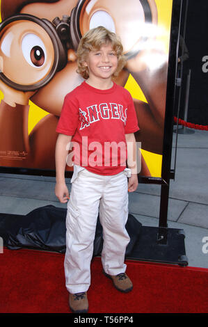 SHANE BAUMEL CURIOUS GEORGE WORLD PREMIERE CINERAMA DOME HOLLYWOOD LOS ...
