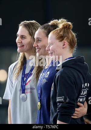 Alys Thomas during her women's 100m butterfly heat during the British ...