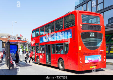 Harrow town bus stop ; Harrow ; London ; England ; United Kingdom ; UK ...