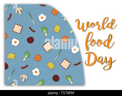 World food day text design illustration Stock Vector Image & Art - Alamy