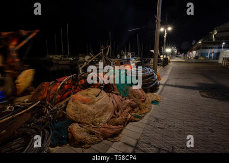 Fishing nets at the port of Jaffa. Tel Aviv, Israel Stock Photo - Alamy