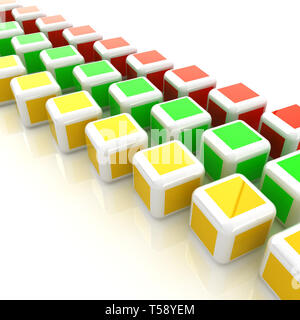 Abstract colorfull block 3d Stock Photo - Alamy