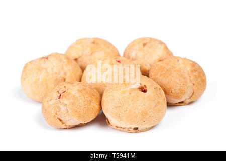 Group of buns with jam inside isolated on white background Stock Photo ...