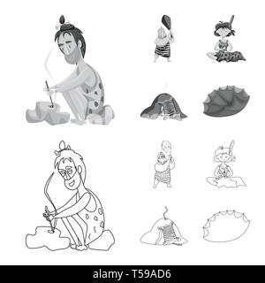 man,woman,cave,flint,caveman,primeval,sharp,fire,warrior,sew,stone ...