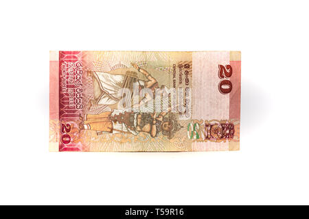 Sri Lanka 20 Twenty Rupees Bank Note Stock Photo - Alamy