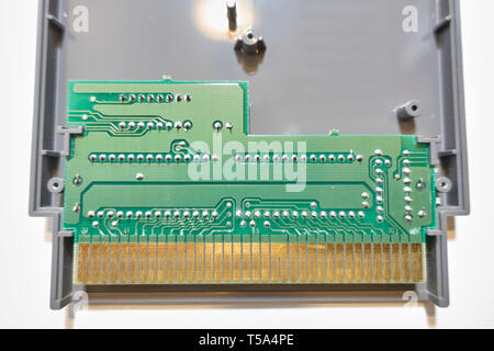 Nintendo NES Mario Cartridge with circuit board Stock Photo - Alamy