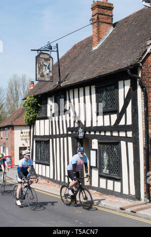 Cycling in Cobham, Kent Stock Photo - Alamy