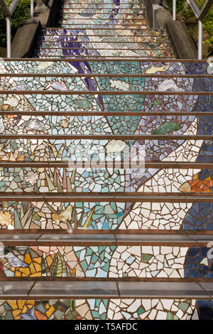 The 16th Avenue Tiled Steps Project Stock Photo - Alamy