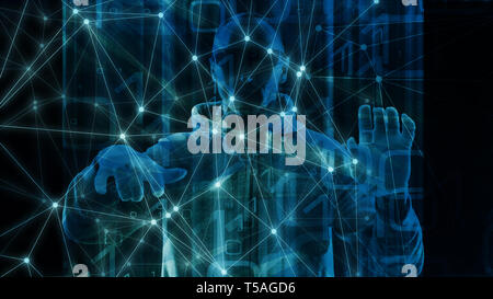 machine learning symbol conception, binary random transparent triangles abstract machine ...