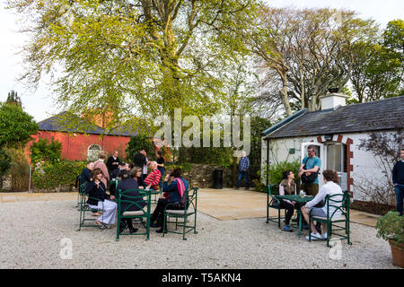 Glebe House and Gallery. Guests gather for the opening of an art ...