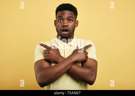 photo of guy with stubble hair, pointing finger. guy with stubble ...