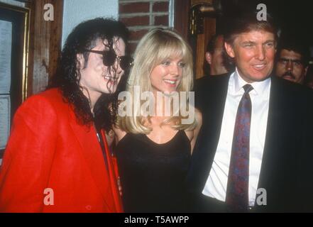 Michael Jackson Marla Maples Donald Trump 1992 Photo By John Barrett ...