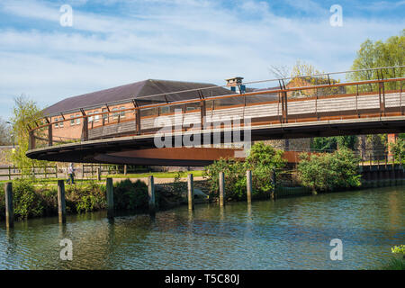 The John Jarrold Bridge connects the cathedral precinct with the St ...