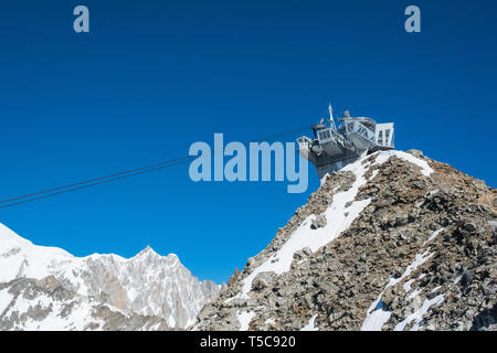Punta Helbronner - Skyway Monte Bianco, Aosta Valley, Italy Stock Photo ...
