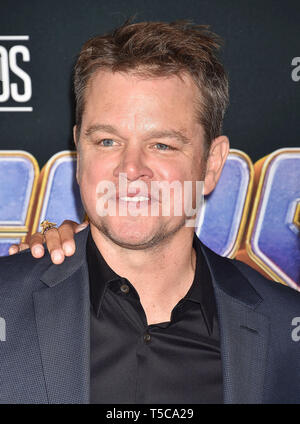 Matt Damon arrives at Marvel Studios' "Avengers: Endgame" World ...