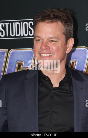 Matt Damon. Marvel Studios' "Avengers: Endgame" Los Angeles Premiere ...