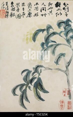 Qing Dynasty Shi Tao "Flower and Bird Atlas 12 Stock Photo - Alamy