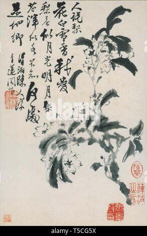 Qing Dynasty Shi Tao "Flower and Bird Atlas 12 Stock Photo - Alamy