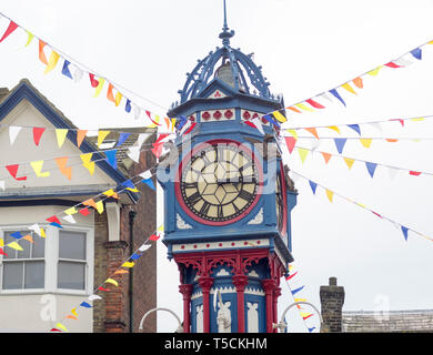 Cast Iron Clock Tower Sheerness Isle of Sheppey Kent Stock Photo - Alamy