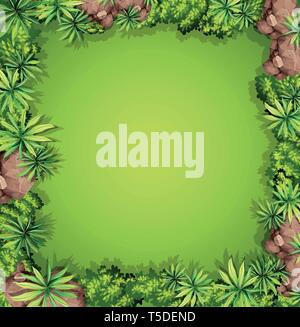 Tree top view clipart, botanical illustration vector Stock Vector Image ...