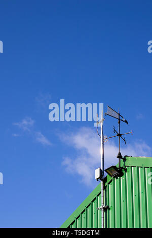 Weather vane with letters indicating the points of the compass Stock ...