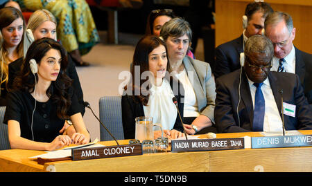 Iraqi Peace Nobel laureate Nadia Murad and fiancé Abid Shamdeen seen at ...