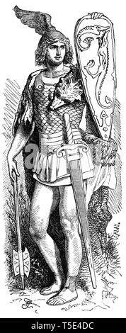 Arminius oder Hermann der Cherusker hört sich die Weissagungen einer ...