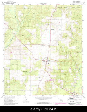 Map of Baker in Florida Stock Photo - Alamy