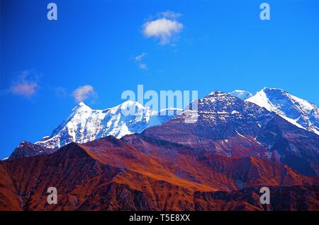 Mt Trishul as seen from Ghoda Lotan, Dhar Uttarakhand, India, Asia ...