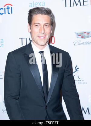 David Muir attends the 2019 Time 100 Gala at at Frederick P. Rose Hall ...