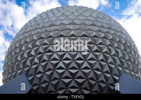 Orlando, FL/USA - 02/10/18: Horizontal back view of Walt Disney and ...