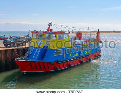 Pride of Exmouth Stuart Line Cruises Ferry, Sailing Up the Exe Stock ...