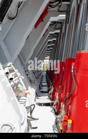 Hydraulic support of coal mine Stock Photo - Alamy
