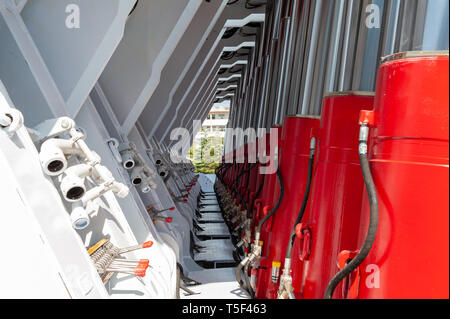 Hydraulic support of coal mine Stock Photo - Alamy