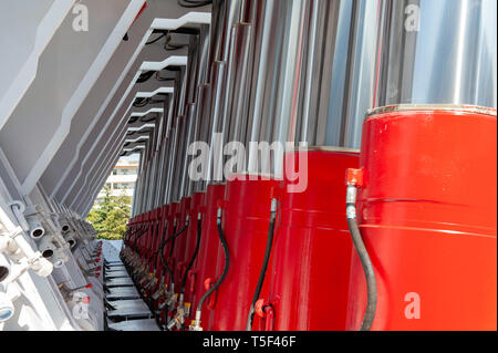 Hydraulic support of coal mine Stock Photo - Alamy
