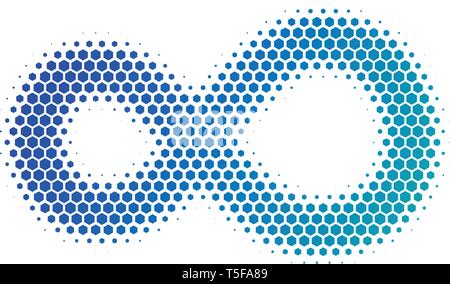 Hexagon symbol dotted shape vector icon for creative graphic design ui ...