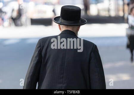 Jewish man in traditional clothes Old Walled City Jerusalem Israel ...