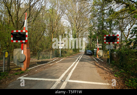 A railway line intersection Stock Photo - Alamy