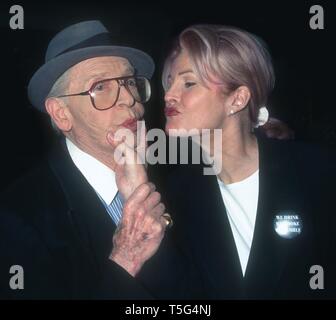 Milton Berle and wife Lorna 1992 Photo By John Barrett/PHOTOlink Stock ...