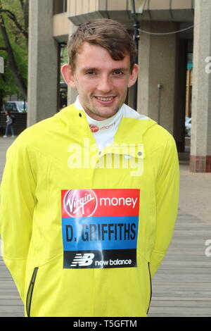 Dewi Griffiths at the British Runners Photocall for the London Marathon ...