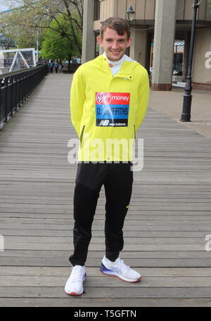 Dewi Griffiths at the British Runners Photocall for the London Marathon ...