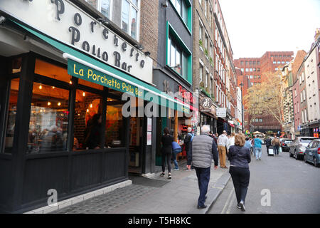 La Porchetta Pollo Bar Soho 20 Old Compton Street Leicester Square ...
