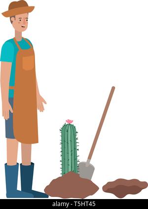 man with cactus avatar character Stock Vector Image & Art - Alamy