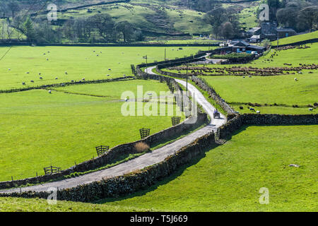 Pele tower, Kentmere Hall Farm. Kentmere, Lake District National Park ...