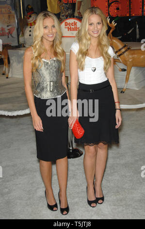 November 12, 2006. Sabrina Aldridge and Kelly Aldridge at the World ...