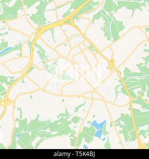 Street roads map of VELBERT, GERMANY Stock Vector Image & Art - Alamy